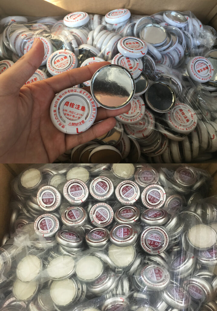 42mm Japan Style Motor Engine Oil Tin Cans Metal Squeeze Caps Pressure ...
