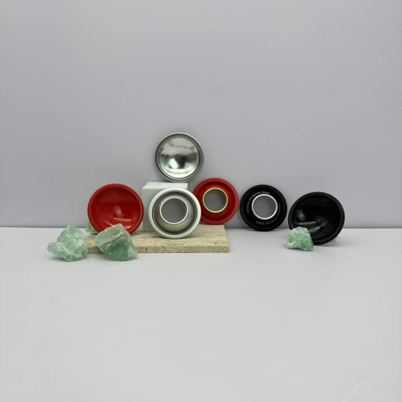 52mm Aerosol Tin Can Cone & Dome components - FUTEN
