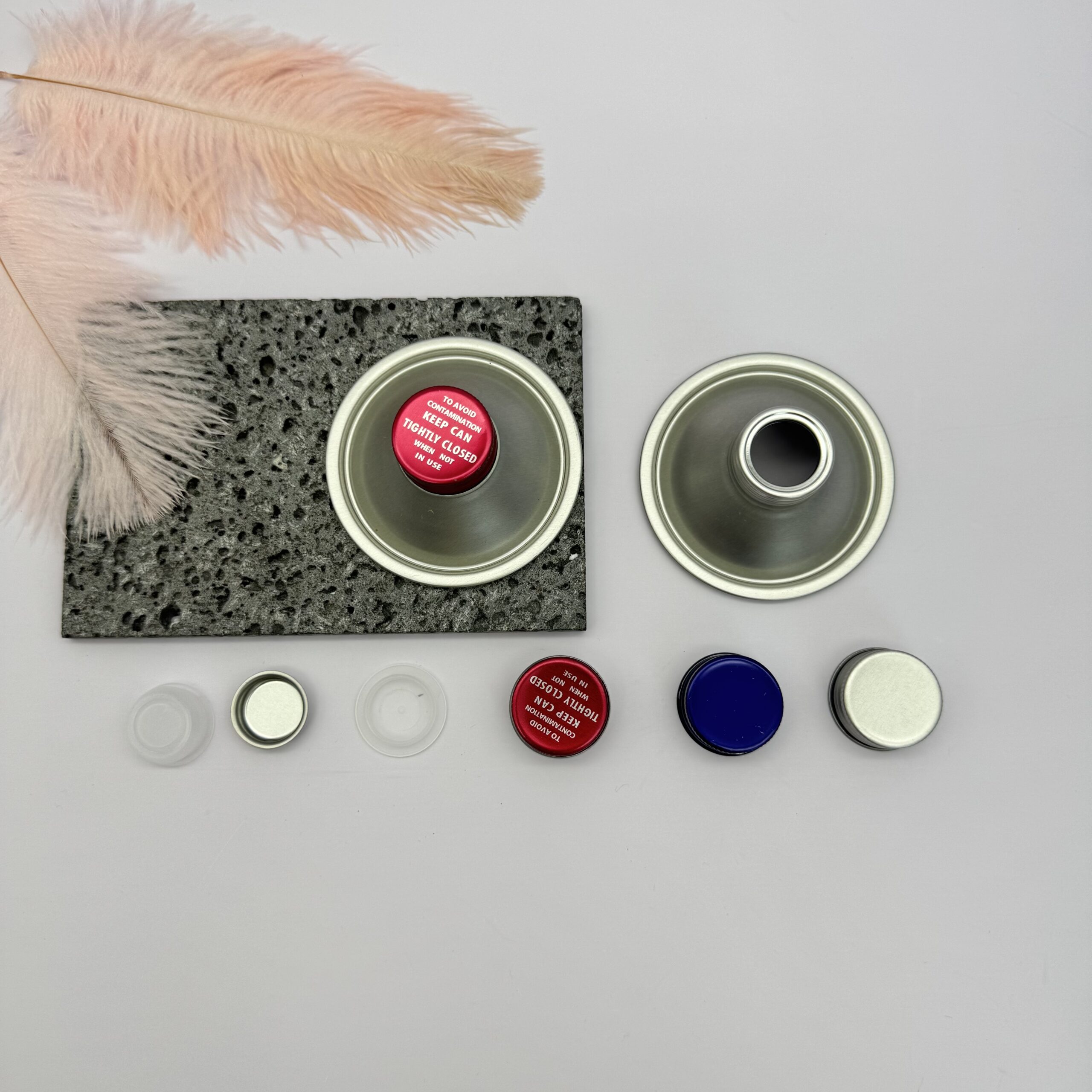 65mm Brake Fluid oil Can Cone Top Industrial Cans Components - FUTEN